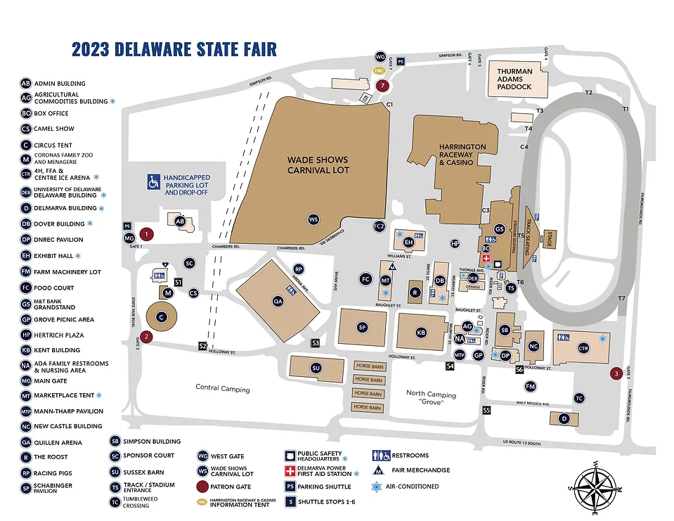 Fairgrounds Map | Delaware State Fair